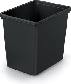 PRO Odpadkový koš SYSTEMA BASIC recyklovaný černý, objem 23l
