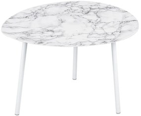 OnaDnes -20% Time for home Bílý mramorový konferenční stolek Métis 60 cm