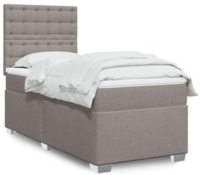 Box spring postel s matrací taupe 80x200 cm textil 3290333