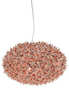 Metalické závěsné svítidlo Bloom měděné, Kartell - Bloom S (Ø 28 cm)