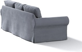 Potah na pohovku IKEA  Ektorp 3-místná, nerozkládací barva šedá látka lesklé, sametová
