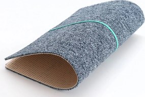 Condor Carpets, Metrážový koberec Extreme 75, zátěžový, na míru, šíře 4m, šedá, ab (mřížka), chodba / předsíň