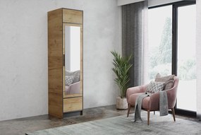 Szafa otwierana jednodrzwiowa Roj1D - 53,2x205x39 cm dub Craft zlatý