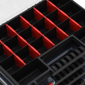 Organizéry na součástky 10 ks 34,5 x 25 x 5 cm polypropylen 3106443
