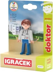 EFKO Igráček Doktor / Kloubová figurka s doplňky / 7,5 cm / od 3 let