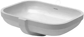 DURAVIT - Happy D.2 Umyvadlo zápustné 480x345 mm, bez otvoru pro baterii, s WonderGliss, alpská bílá (04574800001)