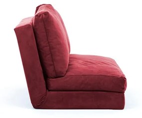 Designová rozkládací pohovka Wandella 120 cm červeno-hnědá