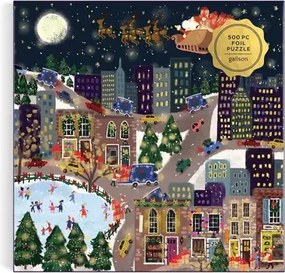 GALISON Fóliové puzzle Joy Laforme Vánoční městečko Presentville / 500