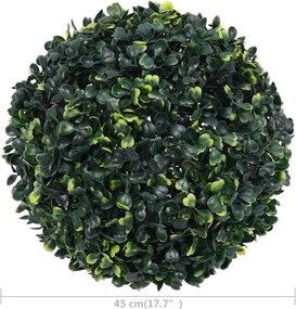 Umělé buxus koule 2 ks 45 cm 315469
