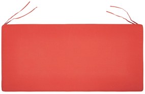 Polštář  na lavičku 112 x 54 cm červený VIVARA Beliani