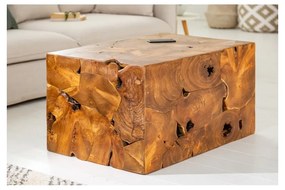 Massive home | Konferenční stolek SQUARE 90 CM masiv teak