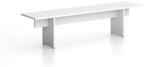 Lavice SOLID, 1800 x 400 x 443 mm, bílá