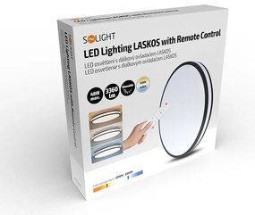 Solight LED osvětlení s dálkovým ovladačem Laskos, 48W, 3360lm, 39cm, změna chromatičnosti, stmívatelné