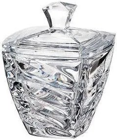 Dóza bohemia crystal dóza s víčkem facet 140mm