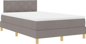 Postel s boxspringem s polštářem Taupe 120 x 190 cm textil 3338983