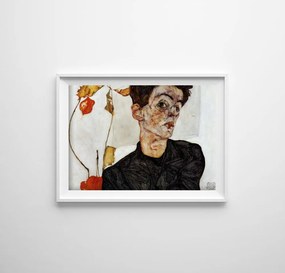 Retro plakát Self-portrét egon schiele