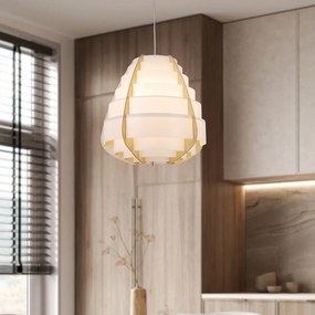Bílé závěsné svítidlo Nagoja – Candellux Lighting