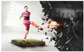 Fototapeta - Power of football