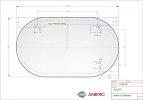 Oválné zrcadlo do koupenly s LED osvětlením - 120 x 70 cm - Ambiente Oval