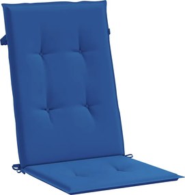 Podušky na židli vysoké opěradlo 2ks královsky modré 120x50x3cm 314116