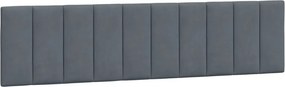 Postel s matrací Hanko tmavě šedá 200 x 200 cm samet 3208617