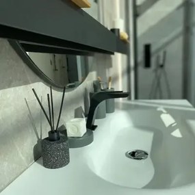 Spirella TUBE-Matt mýdlenka matná tmavě šedá / keramika