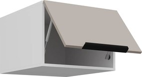ARIA lb | horní skříňka 50 NAGU-36 1F výklopná | 50 cm | HLUBOKÁ | ANTI FINGERPRINT povrch | bílá/béžová