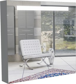 Intedoor R ZS 60 LED zrcadlová stěna 60x75cm RZS60LED Barva: 70 - Dub Kendal přírodní