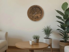 Li-Go "Strom života" světelné hodiny s powerbankou a pohybovým čidlem/dub velikost svítidla/hodin: 50 cm