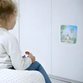 KIDYWOLF Baterka s projektorem modrá / 3 obrázkové kotouče