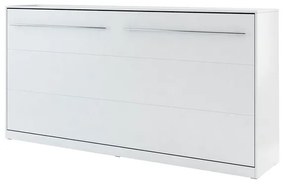 Sklápěcí postel Concord Pro II, Rozměr postele: 90x200, Barva: bílá / bílý lesk