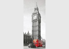 Vliesová fototapeta na zed' Big Ben a Autobus | 202 x 90 cm | DFTNV2911
