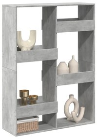 Dělicí stěna betonově šedá 100 x 33 x 135 cm kompozitní dřevo 3309558