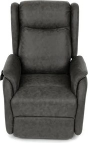 Polohovací křeslo černé, elektrické TV-L8902 BK3