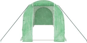 Skleník s ocelovým rámem zelený 12 m² 6 x 2 x 2 m 3188018