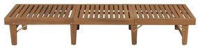 Skládací zahradní lehátko s poduškou masivní akáciové dřevo,  3064164