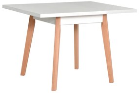 Jídelní stůl OSLO 1 L deska stolu ořech, podstava stolu grandson, nohy stolu sonoma