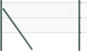 Hexagonální kotvení plotu 10 x 0,6 m Ocel potažená PVC Zelená 3352629
