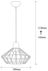 OPVIQ Závěsné osvětlení WIRE mosaz 584TTM1452