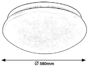 Rabalux 3938 - LED Stropní svítidlo LUCAS LED/24W/230V 380mm