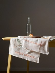 Sinsay - Sada kuchyňských utěrek s motivem pomerančů 3 pack - oranžová