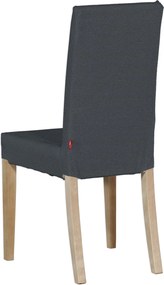 Potah na židli IKEA Harry, krátký barva modrá látka pletený vzor