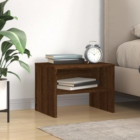 Noční stolek hnědý dub 40 x 30 x 30 cm kompozitní dřevo - Default Title