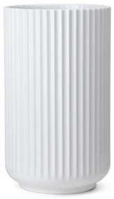 LYNGBY Porcelánová váza Vase White 25 cm, bílá barva, porcelán