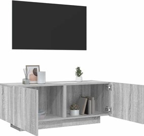 Fionshop 263595856 Tv skříňka šedá sonoma 100 x 35 x 40 cm kompozitní dře