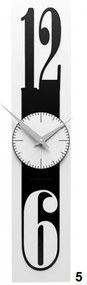 Designové hodiny 10-026 CalleaDesign Thin 58cm (více barevných variant) Barva bílá-1 - RAL9003