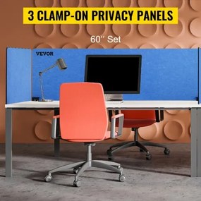 Desk Divider 152,4 cm Desk Privacy Panel, 3 Panel Privacy Akustický panel