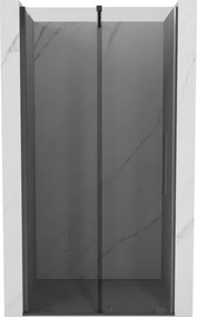 Mexen Velar, posuvné sprchové dveře do otvoru 90 cm, 8mm šedé sklo, grafit broušený, 871-090-000-41-66