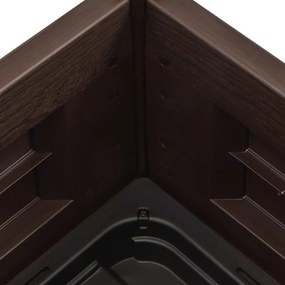 Vyvýšený záhon PP antracitový 43 x 43 x 35 cm 313973