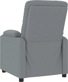 Elektrické polohovací křeslo světle šedé textil 3098839